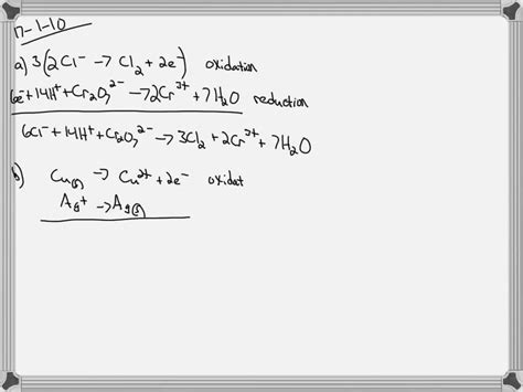 Solved Determine Which Atom Is Oxidized And Which Is Reduced And Identify The Oxidizing Agent