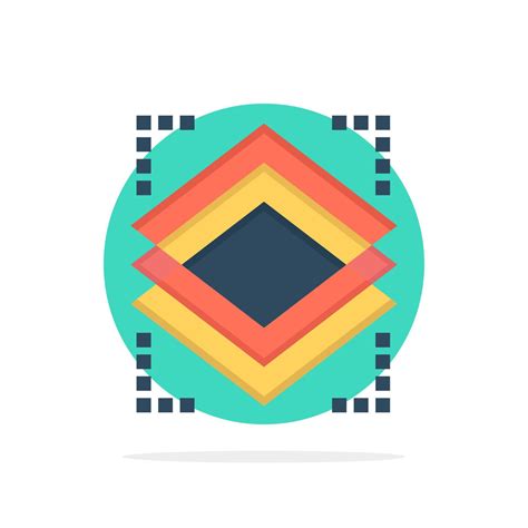 Layers Object Layer Server Abstract Circle Background Flat Color Icon 17983600 Vector Art At