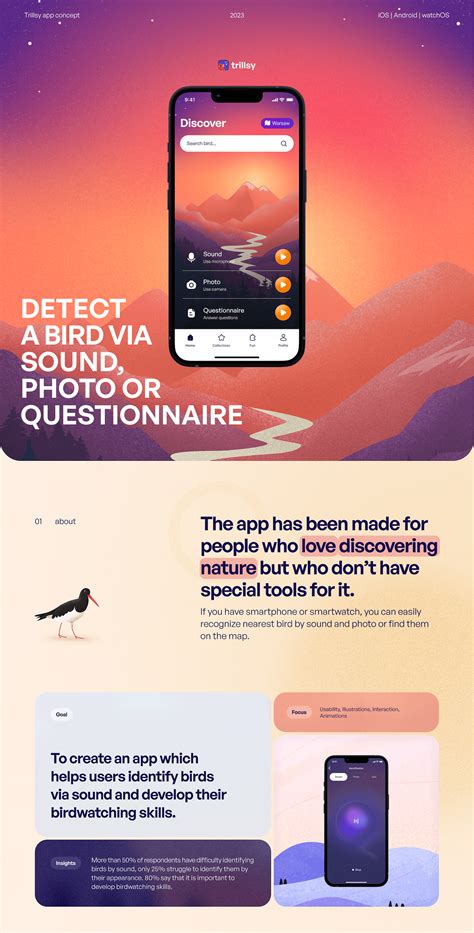 Trillsy Bird Recognition App On Behance