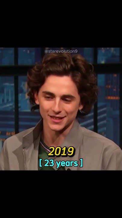 Timothee Chalamet Through The Years Shorts Evolution Throughtheyears