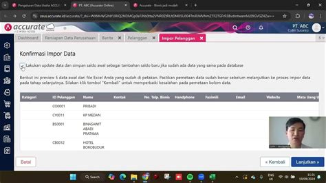 Lesson 1 Setup Database Accurate Dan Import Master Data Youtube