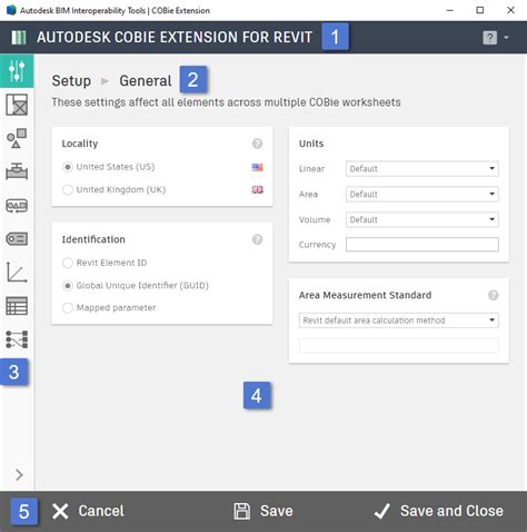 Cobie Extension For Revit Setup Project Overview Search Autodesk
