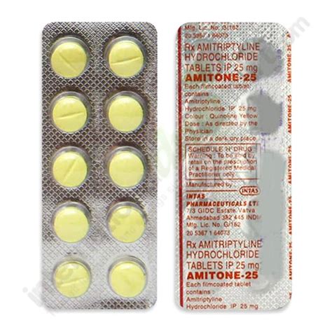 Buy Amitriptyline 25mg Tablets Online Idm