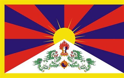 Samolepka - vlajka Tibet | Vlajky.EU
