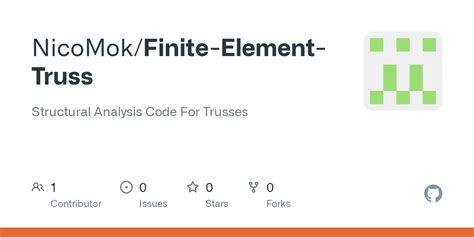 Github Nicomokfinite Element Truss Structural Analysis Code For Trusses