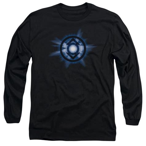 Green Lantern Indigo Glow Long Sleeve Adult T Shirt