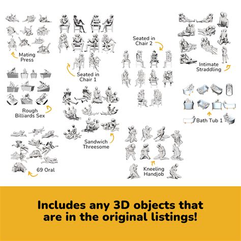 NSFW Art Pose Reference Pack Collection By SaccharineLemons