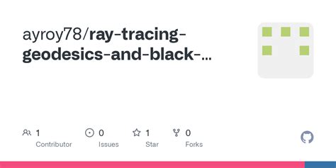 Github Ayroy78ray Tracing Geodesics And Black Hole Shadows