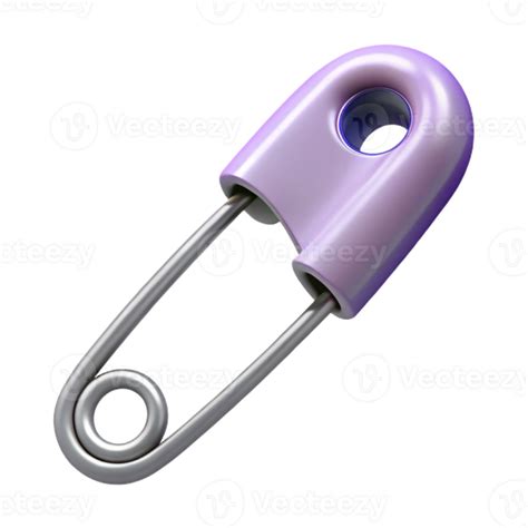 Quintessential Vintage Isolated Cutout Concept Art Style Ultra Detailed Single Safety Pin