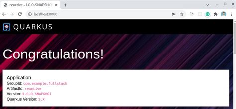 Full Stack Quarkus And React