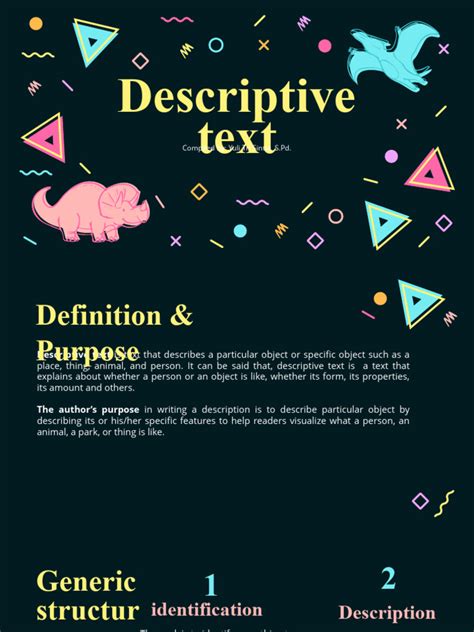Descriptive Text Materials Pdf Adjective Noun