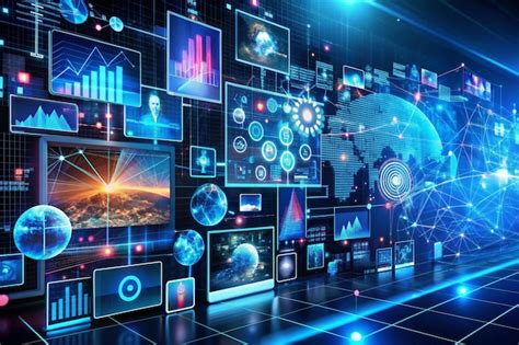premium photo digital background for tech ai data audio graphic