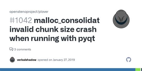 Mallocconsolidate Invalid Chunk Size Crash When Running With Pyqt