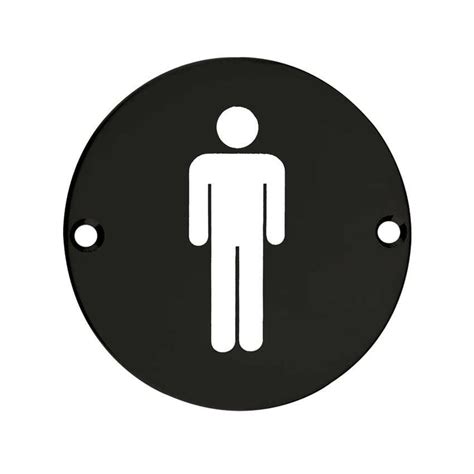 Stainless Steel Male Wc Door Sign Zss01pcb At Simply Door Handles