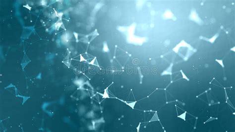 Abstract Background Dot And Connect Line For Cyber Technology Futuristic And Network Connection