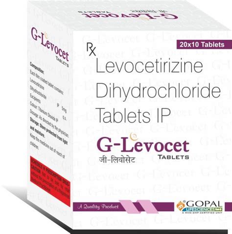 G Levocet Tablets At Best Price In Panchkula Id 6386976 Gopal Lifesciences