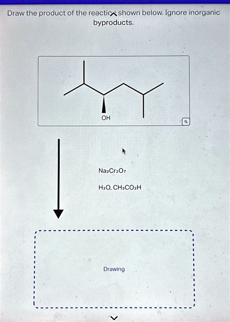 Draw The Product Of The Reaction Shown Below Ignore Inorganic