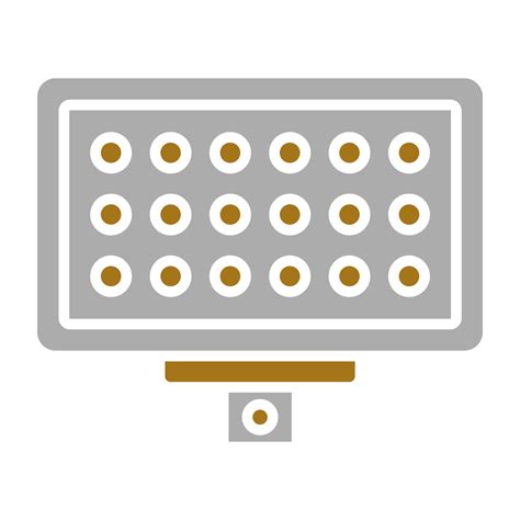Led Panel Vector Icon Style Vector Art At Vecteezy