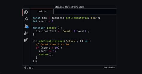Monokai Hc Extreme By Zibro Vs Code Themes