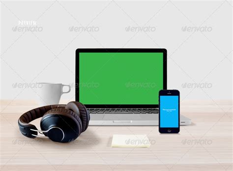 Responsive Web Display Kit Mock Up Graphics GraphicRiver