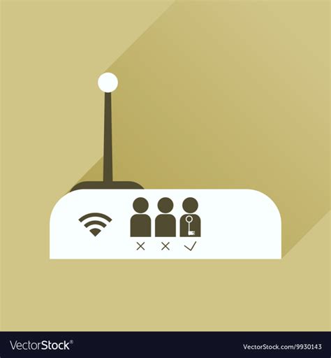Free Flat Icon With Long Shadow Wi Fi Modem Vector Image Nohat Cc