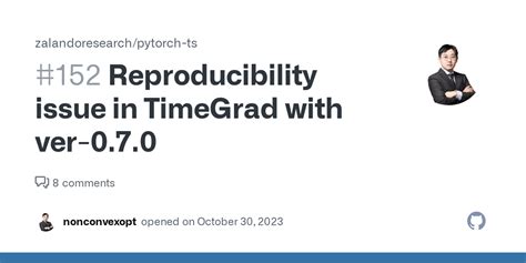 Reproducibility Issue In Timegrad With Ver 070 · Issue 152