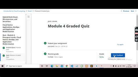Coursera Introduction To Cloud Computing By Ibm Week 3 4and5 Graded Quiz Youtube