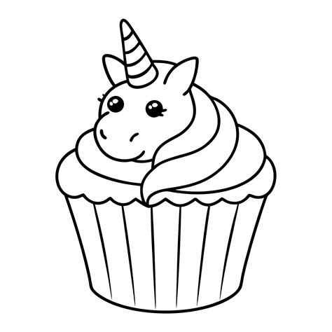 Página Para Colorear Pastel De Taza Unicron Para Niños Vector Premium