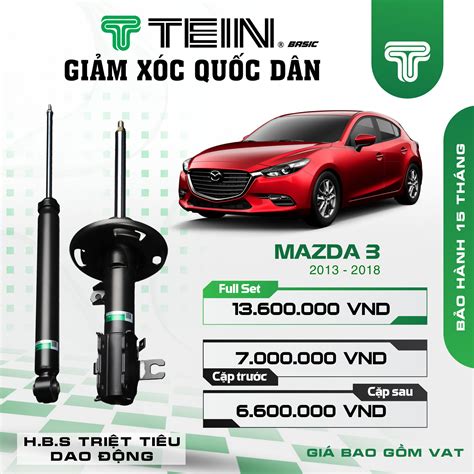 Giảm Xóc Cho Xe Mazda 3 2013 Tein Basic