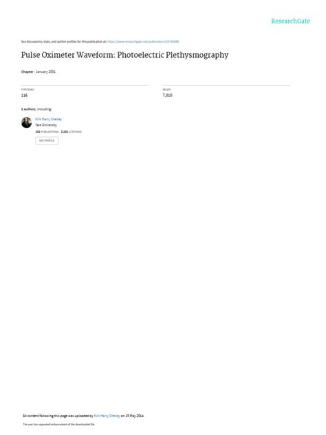 Pulse Oximeter Waveform Pdf