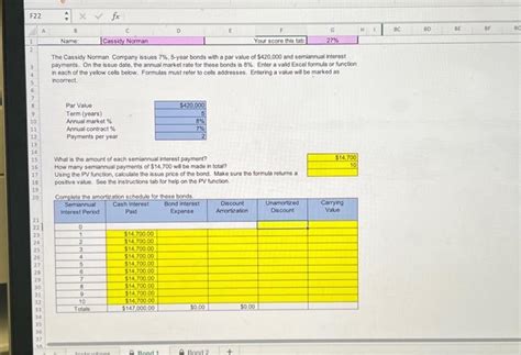 Solved I NEED THE FORMULAS YOU WOULD PUT IN EACH Chegg Com