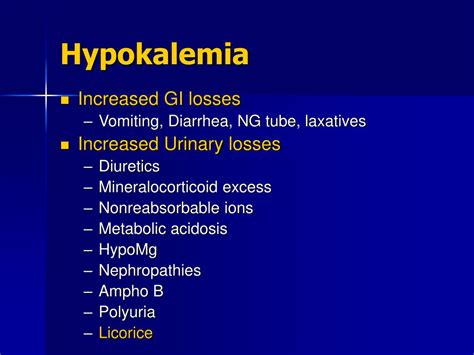 Ppt Hypokalemia Causes Powerpoint Presentation Free Download Id 5468464