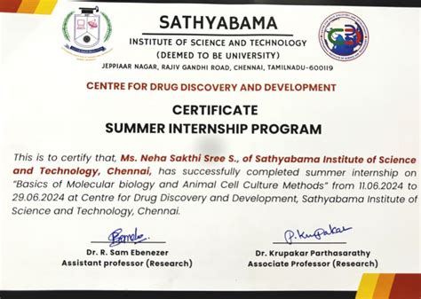 internshipjourney learningandgrowth biotechnology research