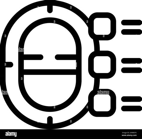 Abstract Digital Transformation Concept Icon With Technology Innovation And Speed In Vector