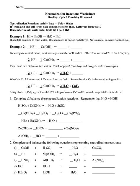 Acids And Bases Worksheets 15 Worksheets Library