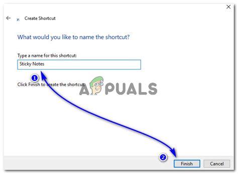How To Create Microsoft Stickynotes Exe Shortcut In Windows Appuals