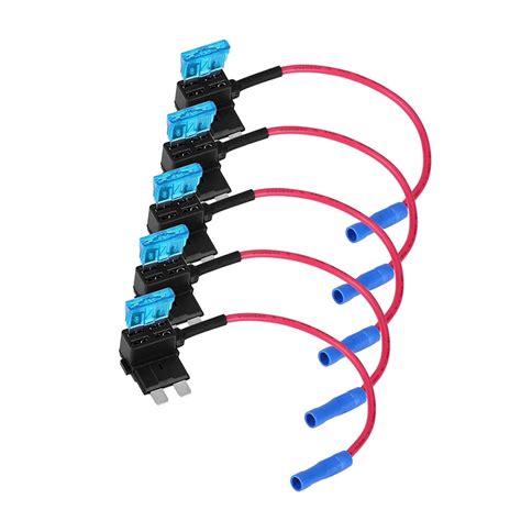 5pcs Car Auto Circuit Fuse Tap Adapter Standard Ato Atc Blade Fuses Holder Yaxa Guatemala