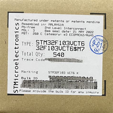 Stm32f103vct6 Stmicroelectronics Perceptive Electronic Components