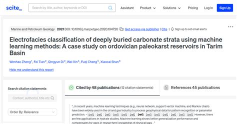 Electrofacies Classification Of Deeply Buried Carbonate Strata Using Machine Learning Methods A