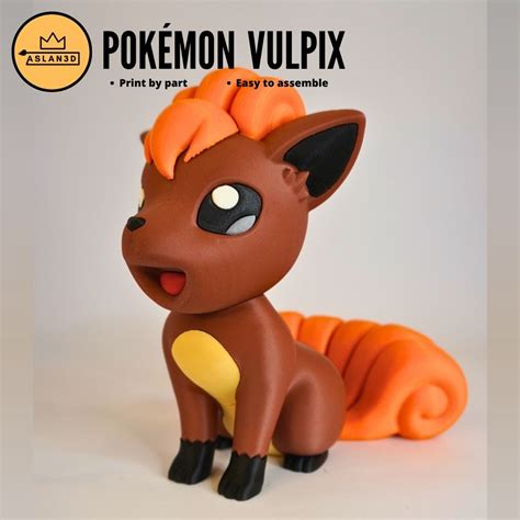 Stl File Pokemon Vulpix By Colors 🐉・3d Printer Model To Download・cults