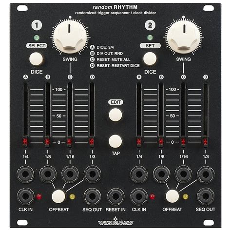 Vermona Random Rhythm Eurorack Trigger Sequencer Module Reverb