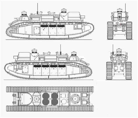 French Fcm Char 2c Tank 1921 40 Mikes Research