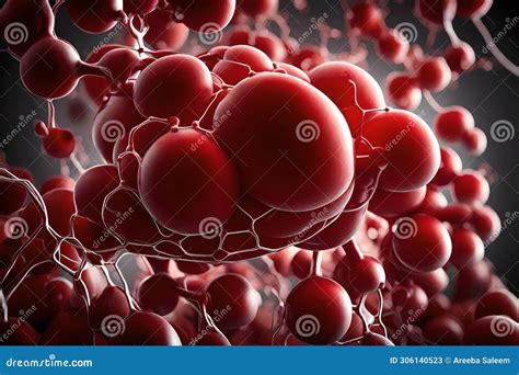 A High Definition Image Of A Hemoglobin Molecule Stock Illustration Illustration Of Circle