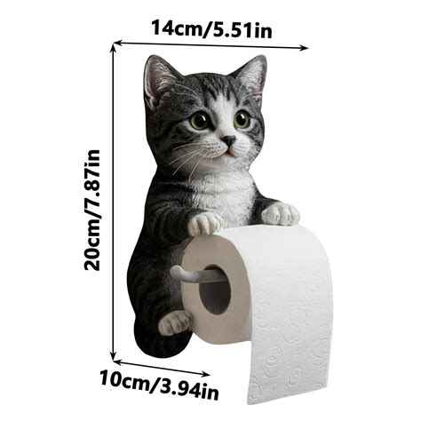 Xeovhv Cat Paper Holder 2026 New Cat Toilet Roll Holder Funny Toilet