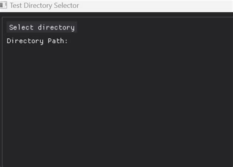 Directory Selector Duplicate Folder Name At The End Of The String In
