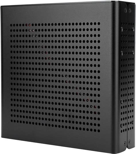 Yunseity G S HTPC Gehäuse ITX Gehäuse aus Vollaluminium HTPC Desktop Computergehäuse ITX