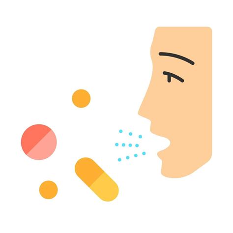 Drug Allergies Flat Design Long Shadow Color Icon Allergic Reaction To Medicine