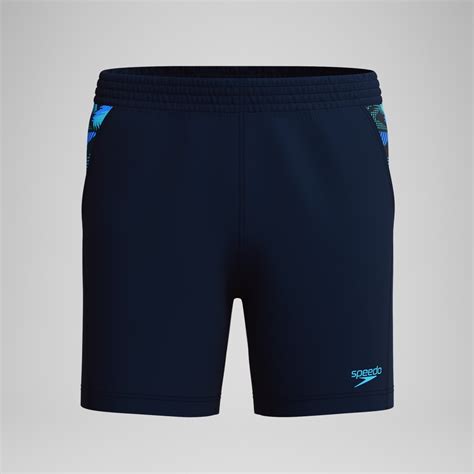 Mens Panel 16 Swim Trunks Blue Speedo Usa