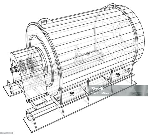 산업용 엔진 와이어 프레임 벡터 Eps10 형식입니다 3d의 벡터 렌더링 0명에 대한 스톡 벡터 아트 및 기타 이미지 0명 강철 건설 플랫폼 Istock