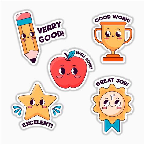 قیمت و خرید استیکر لپ تاپ و موبایل بووم طرح تشویقی کد Mr116 مجموعه 5 عددی